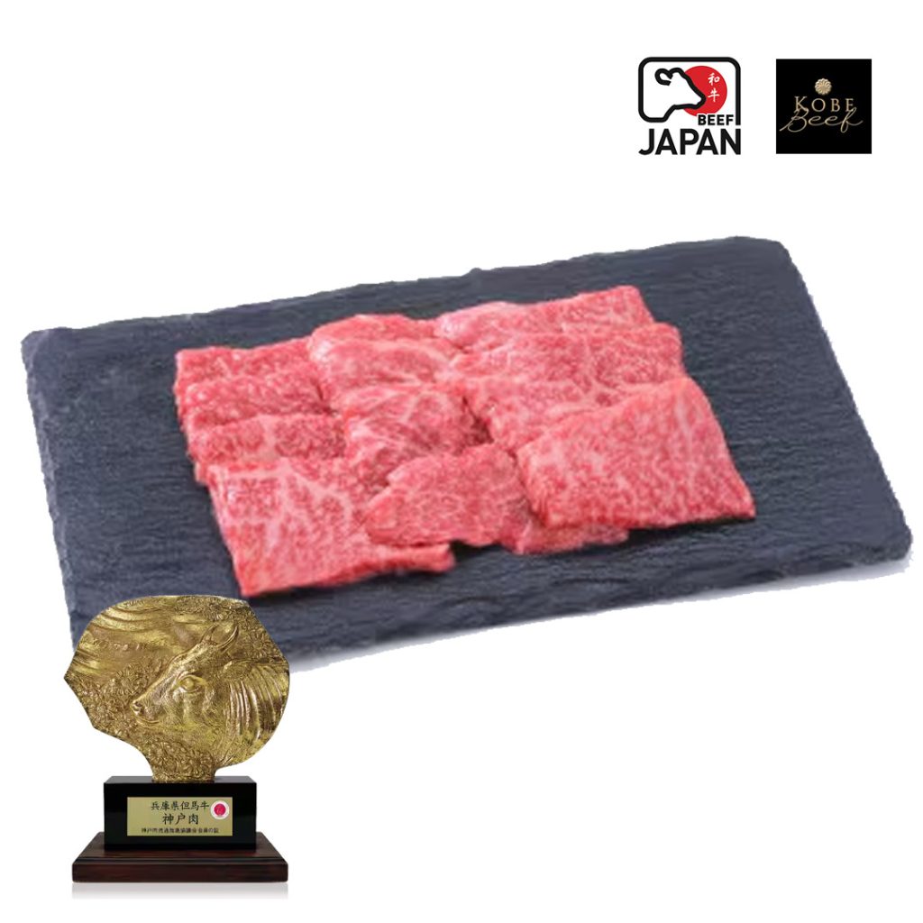 A5 Kobe Beef Chuck Roll Yakiniku Cut | 150g+- Royale Gourmet