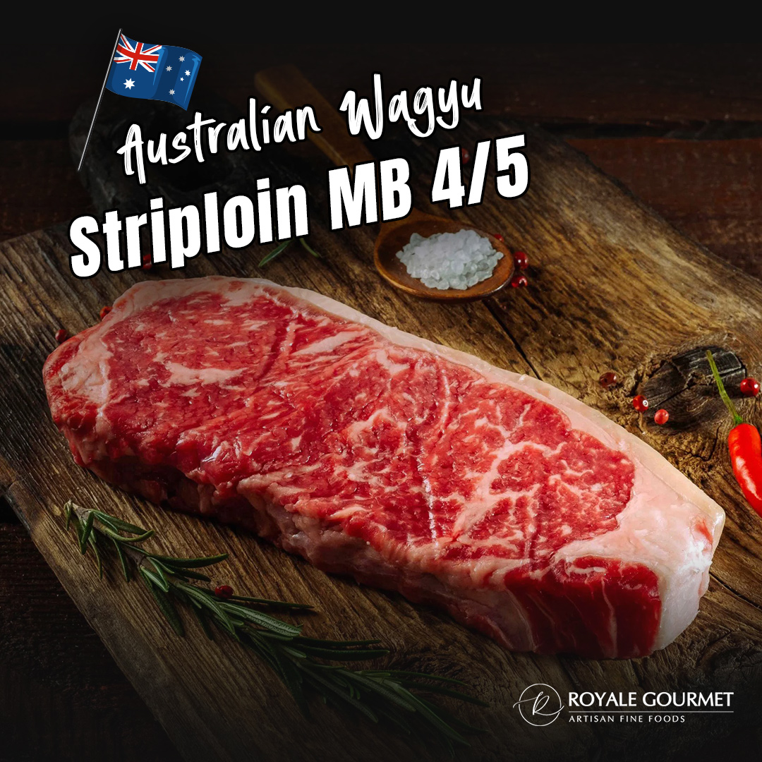 AUSTRALIA Wagyu Striploin MB4/5 - Royale Gourmet
